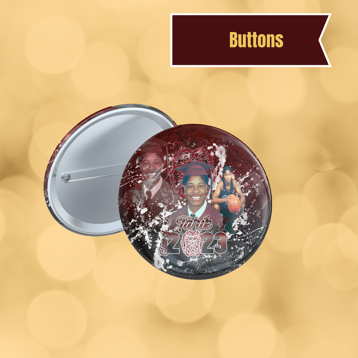 Custom Graduation Buttons – InspireTeesbyPaula